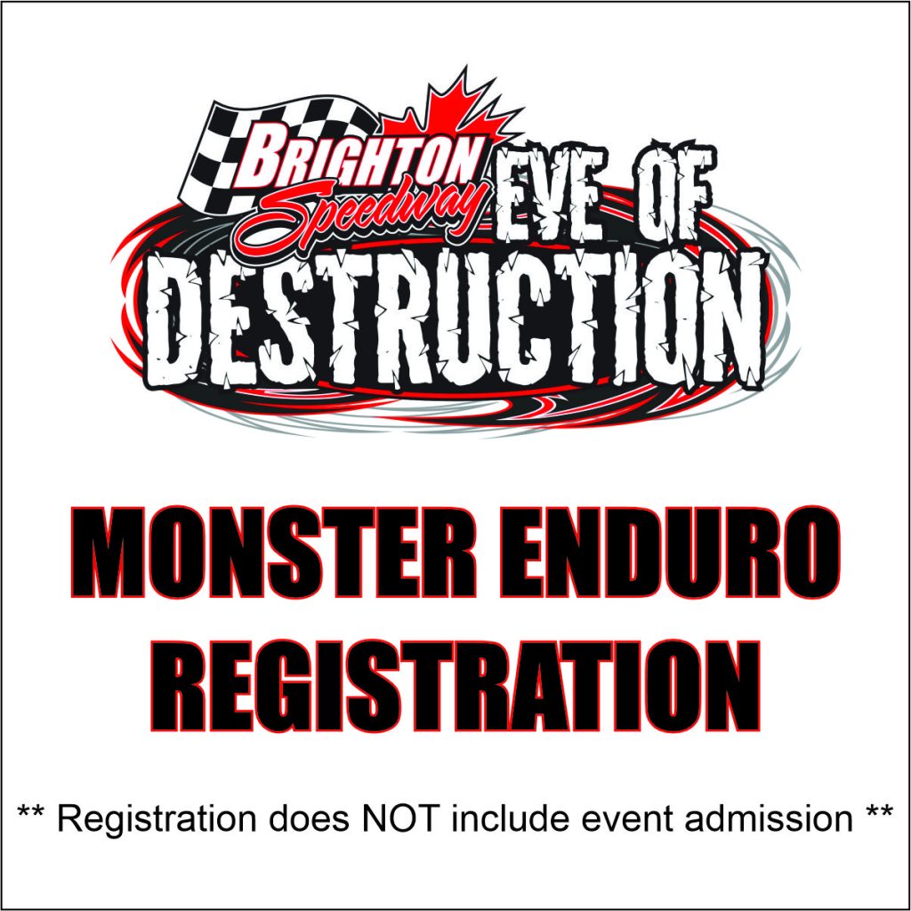 Registration- Monster Enduro - Brighton Speedway